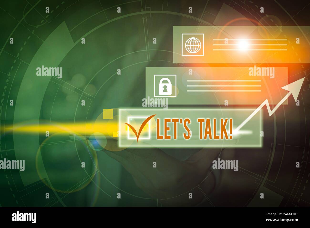 Handwriting text Let S Talk. Conceptual photo they are suggesting ...