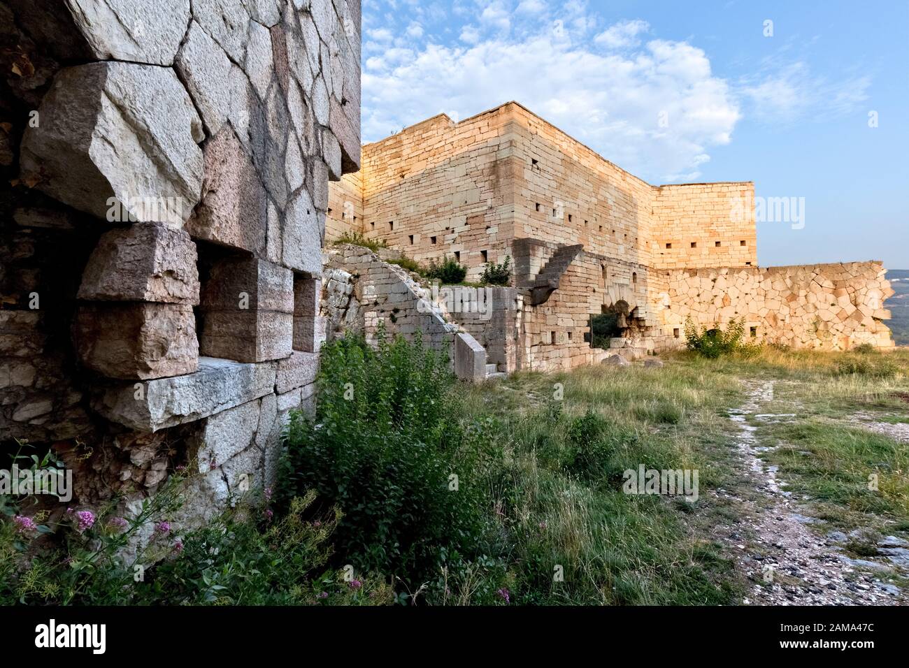 Ruins of Fort Mollinary, a military structure built by the Austrians in ...
