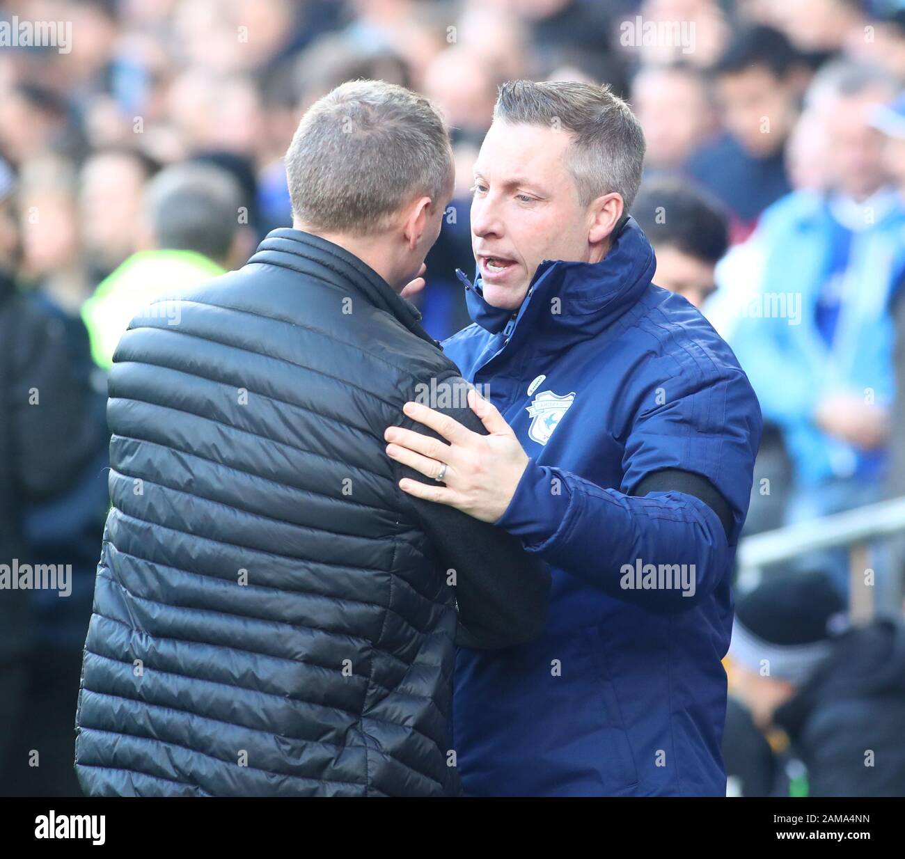 Cardiff, Wales, UK. 12th January 2020. Cardiff City Stadium. English ...