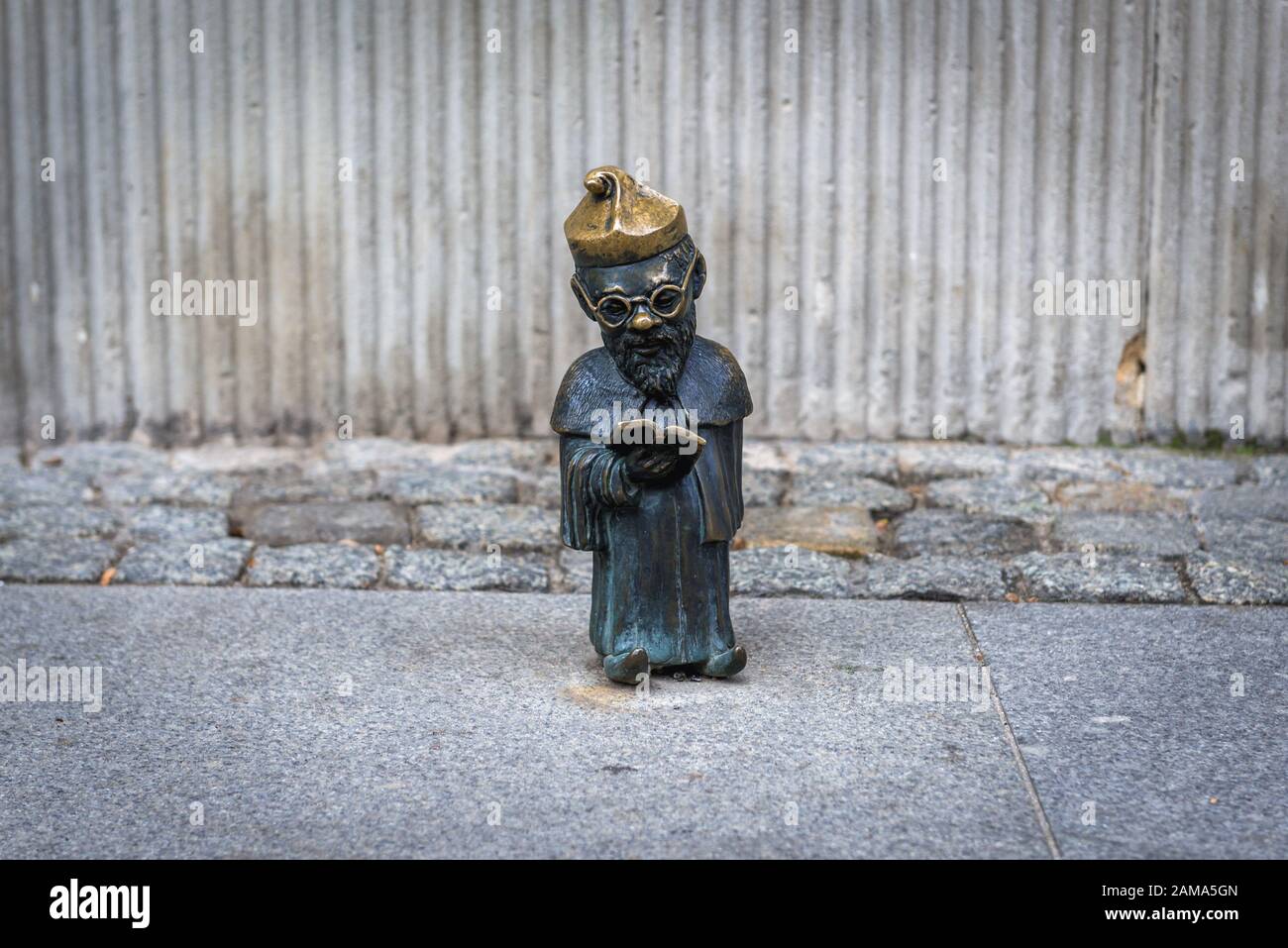 Figurine of dwarf called Professor Medic in front of university ...