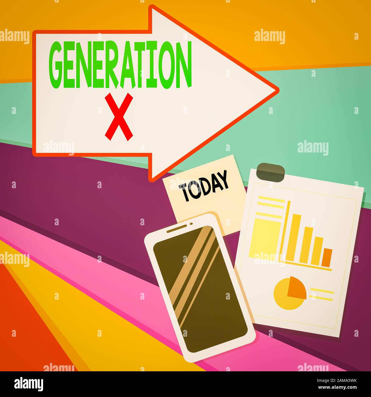 Handwriting text writing Generation X. Conceptual photo the generation ...