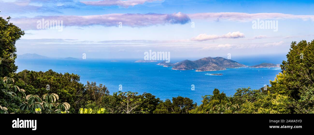 Caribbean Panorama From Sage Mountain In The British Virgin Islands ...