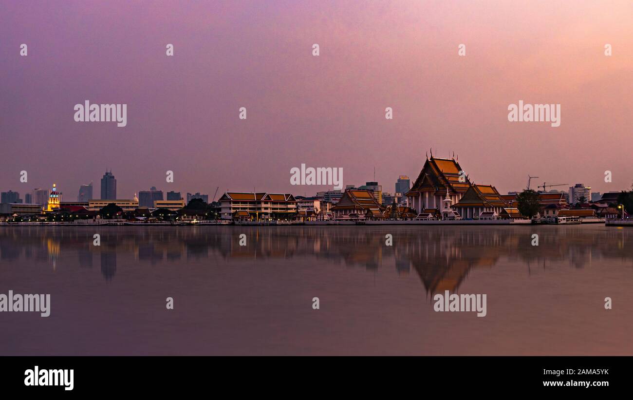 The temple at the river side Stock Photo - Alamy