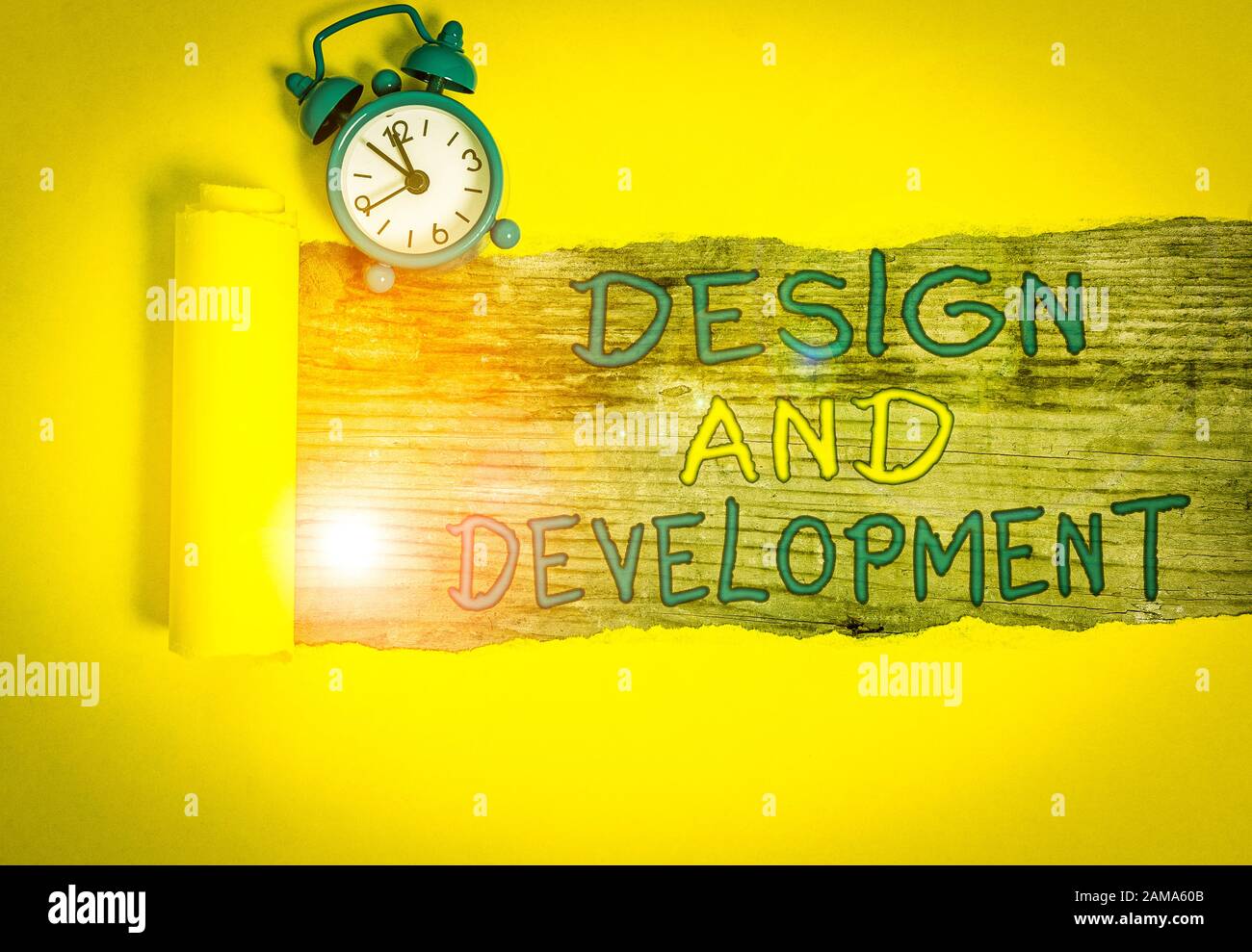 Writing note showing Design And Development. Business concept for ...