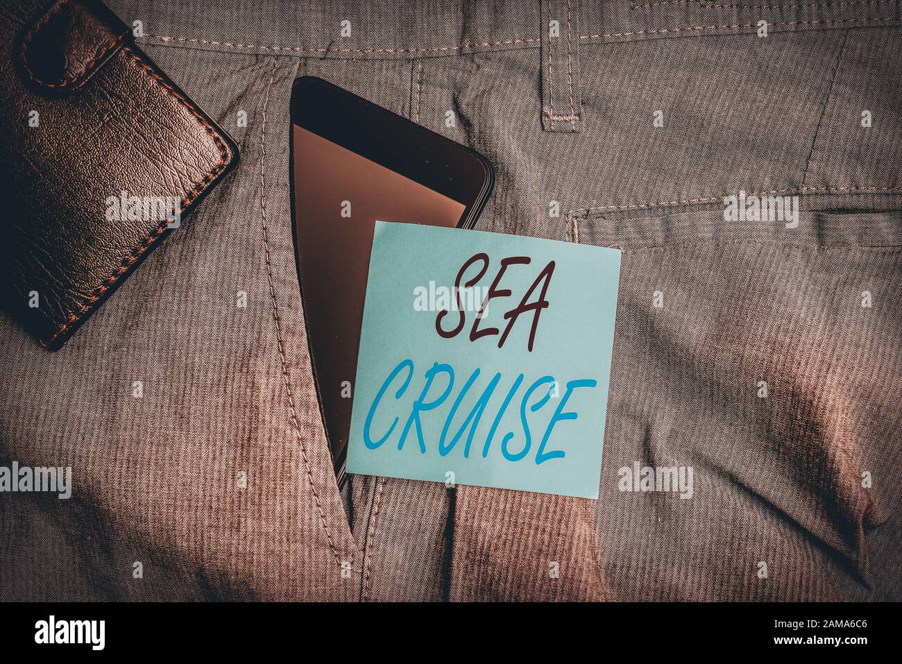 Conceptual hand writing showing Sea Cruise. Concept meaning a voyage on ...
