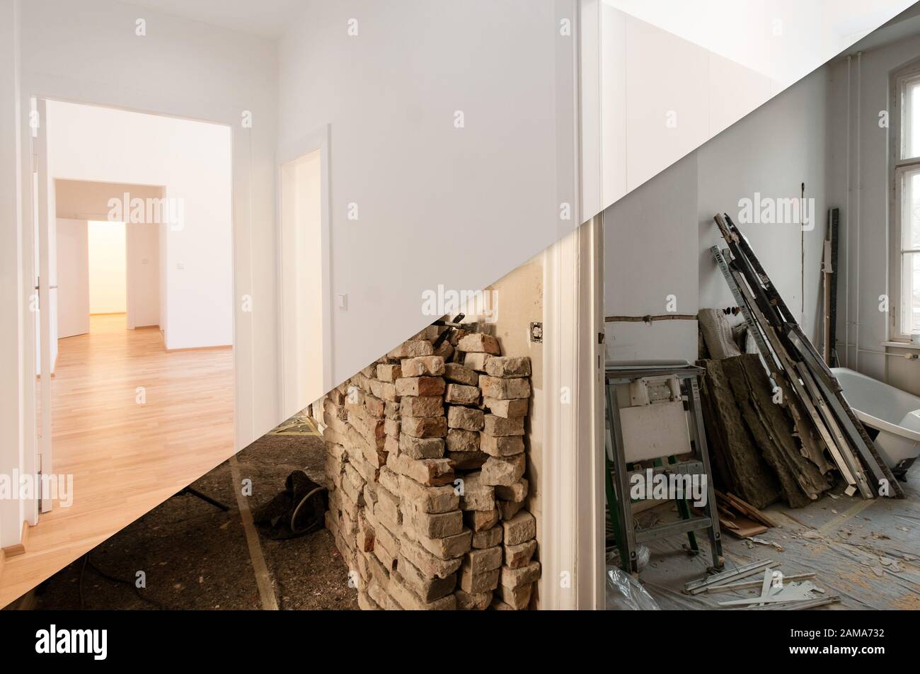 Building before after modernization hi-res stock photography and images ...