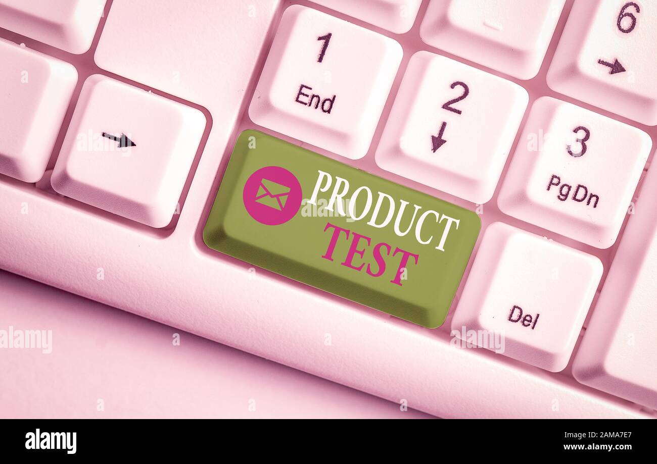 Word Writing Text Product Test Business Photo Showcasing Process Of Measuring The Properties Or