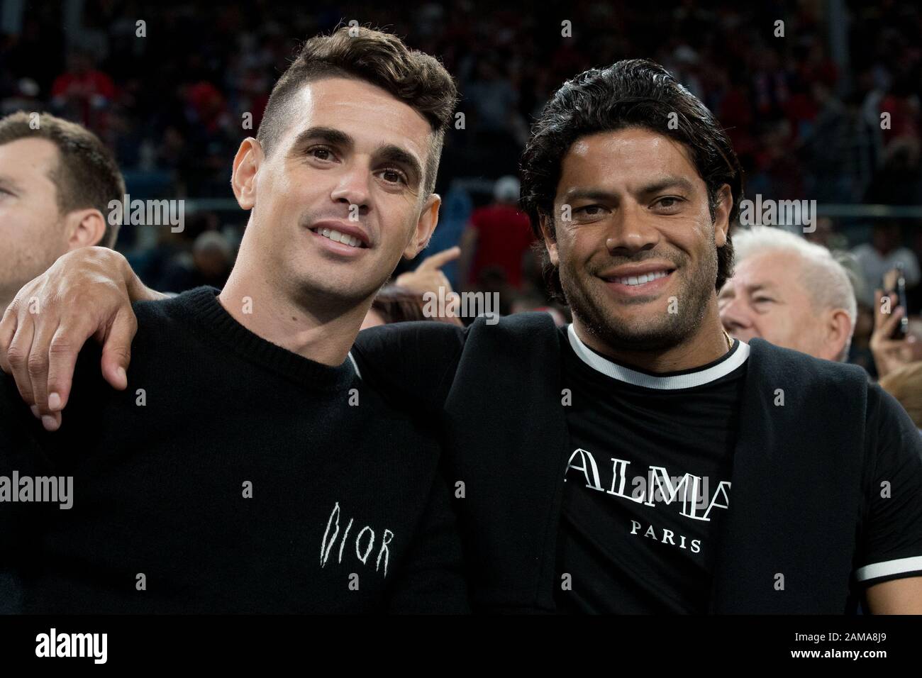 Sydney, Australia. 12th Jan, 2020. Brazilian Football stars Oscar and ...