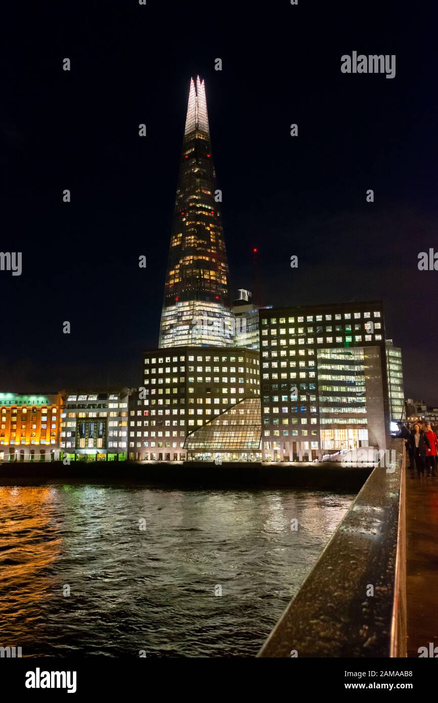 The Shard at night, London Stock Photo - Alamy
