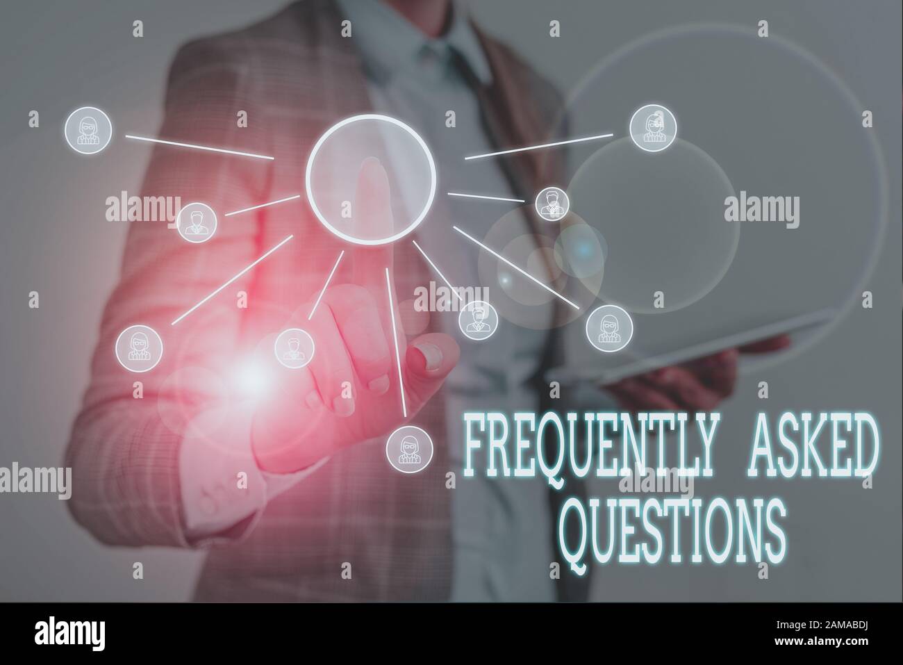 Conceptual hand writing showing Frequently Asked Questions. Concept ...