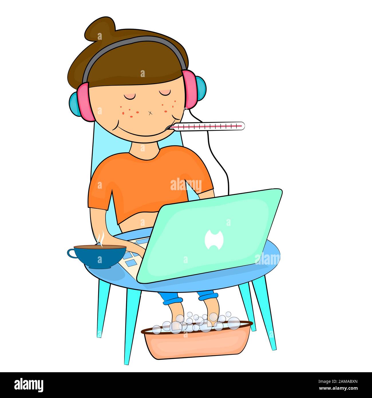 Cartoon People Sitting High Resolution Stock Photography and Images - Alamy