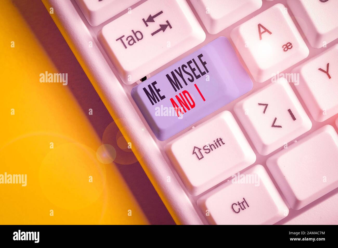 Handwriting text writing Me Myself And I. Conceptual photo used by ...