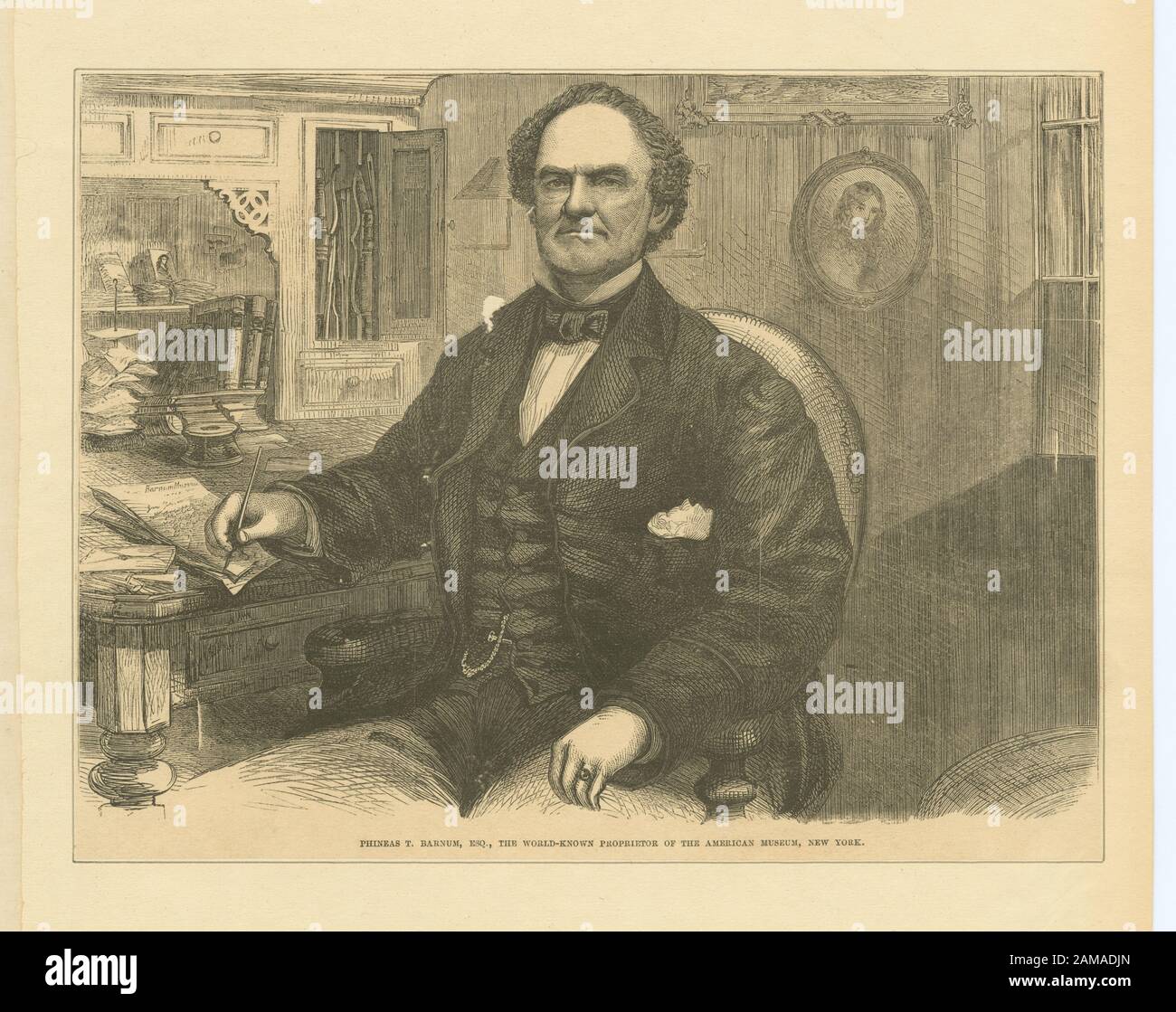 Phineas T Barnum, the world-known proprietor of the American Museum ...