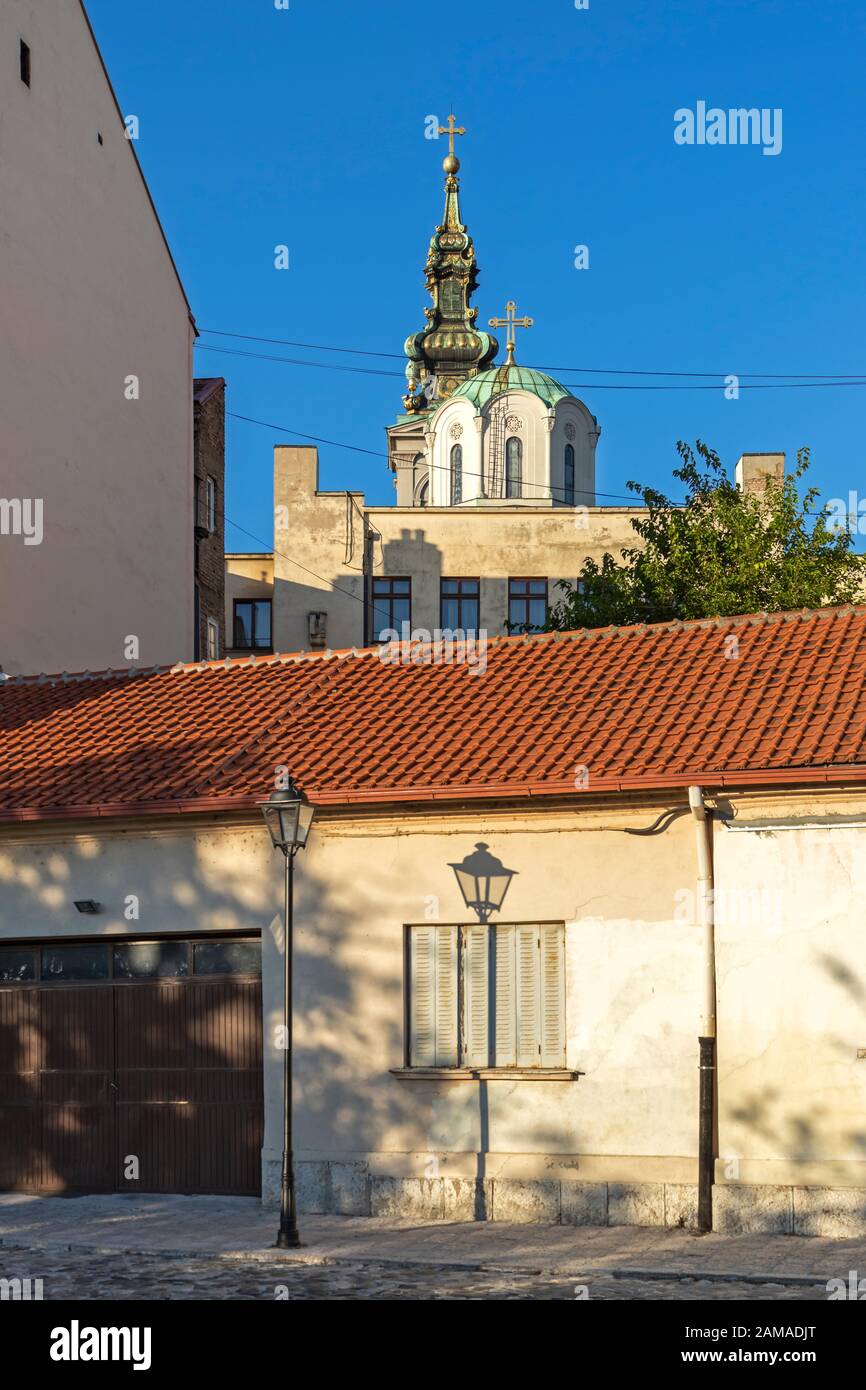 BELGRADE, SERBIA - AUGUST 12, 2019: Typical street and building at Old ...