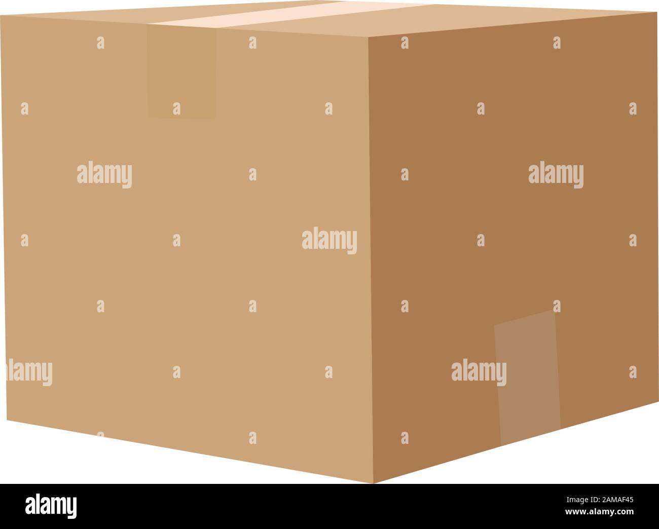 Square box. Cardboard box, container, packaging. Vector illustration ...