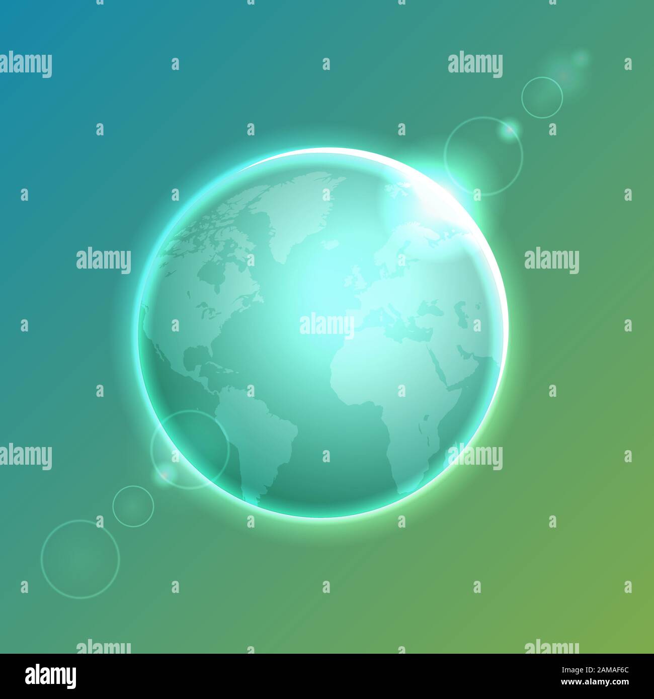 Planet earth on colorful hi-res stock photography and images - Alamy