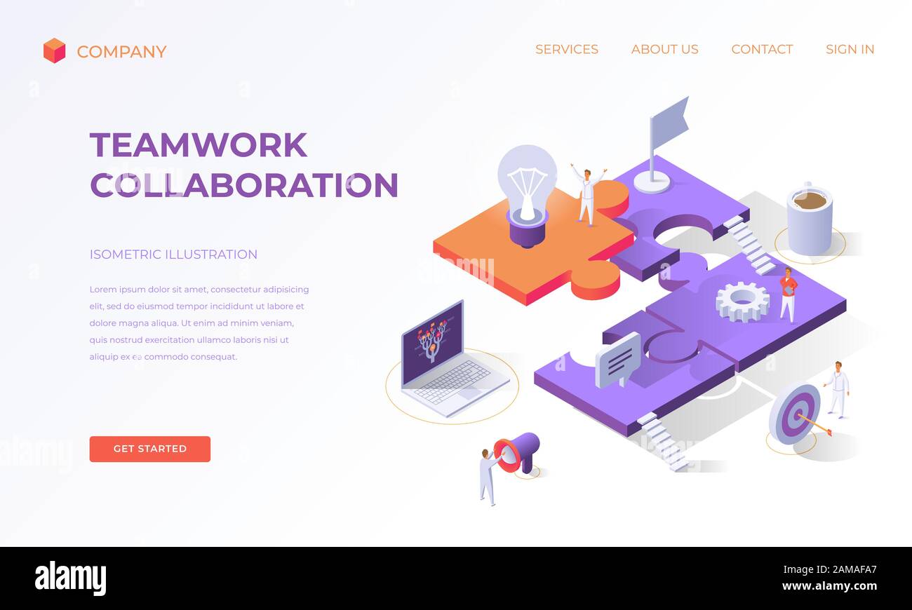 Website landing page, promotion poster, flyer or brochure concept for ...