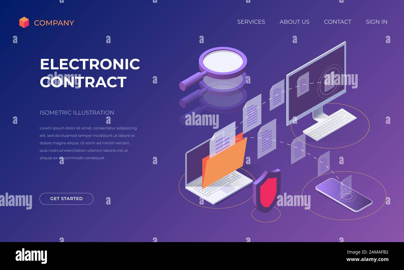 Website landing page, promotion poster, flyer or brochure concept for ...