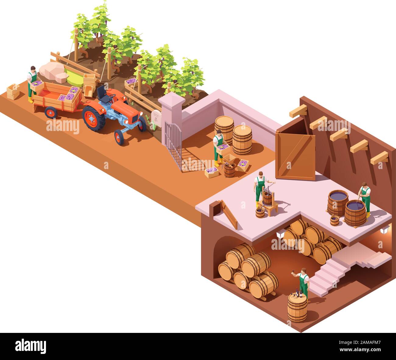 Press agriculture Stock Vector Images - Alamy