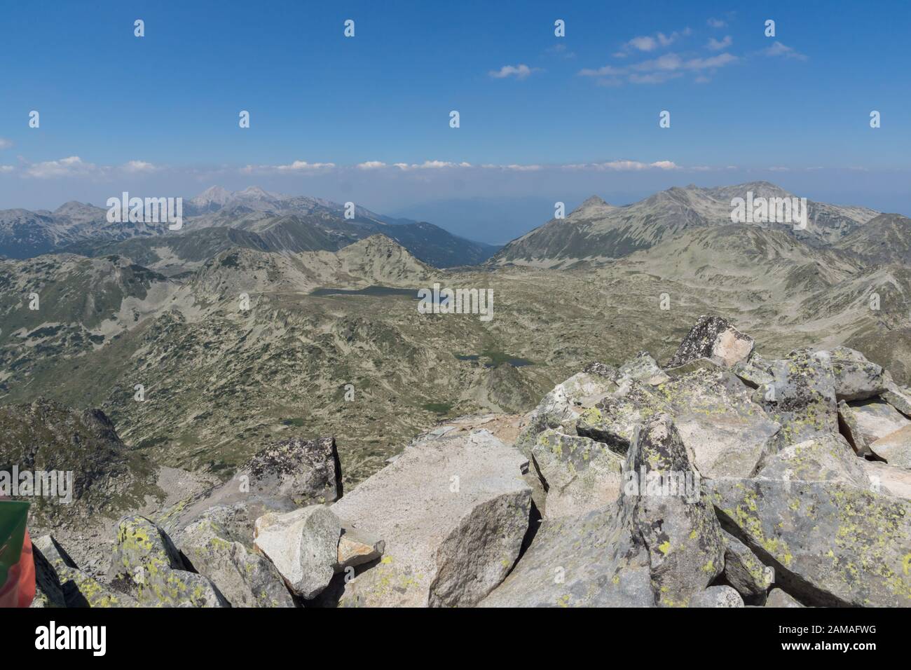 Amazing landscape from Kamenitsa Peak, Pirin Mountain, Bulgaria Stock ...