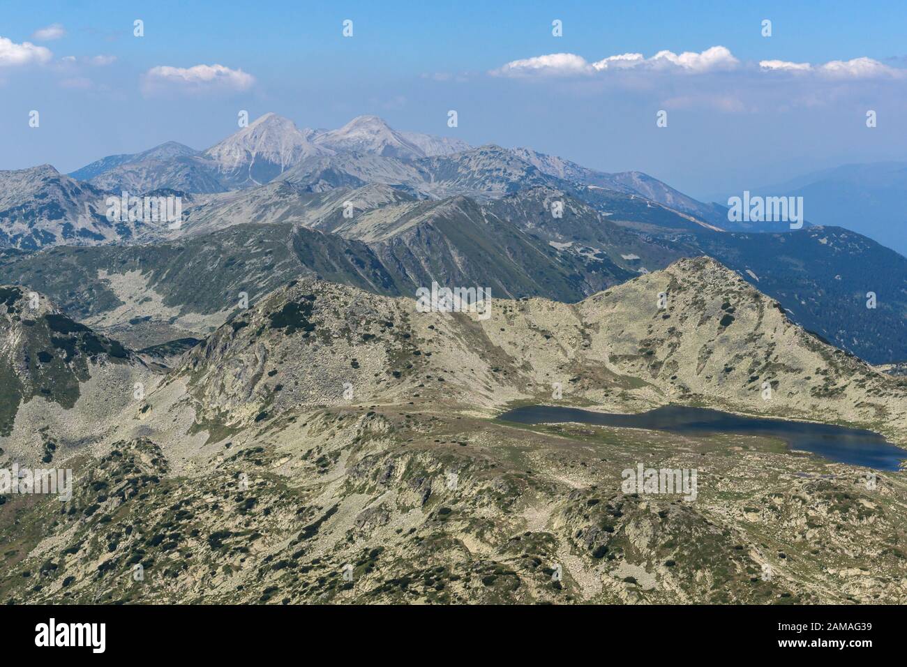 Amazing landscape from Kamenitsa Peak, Pirin Mountain, Bulgaria Stock ...