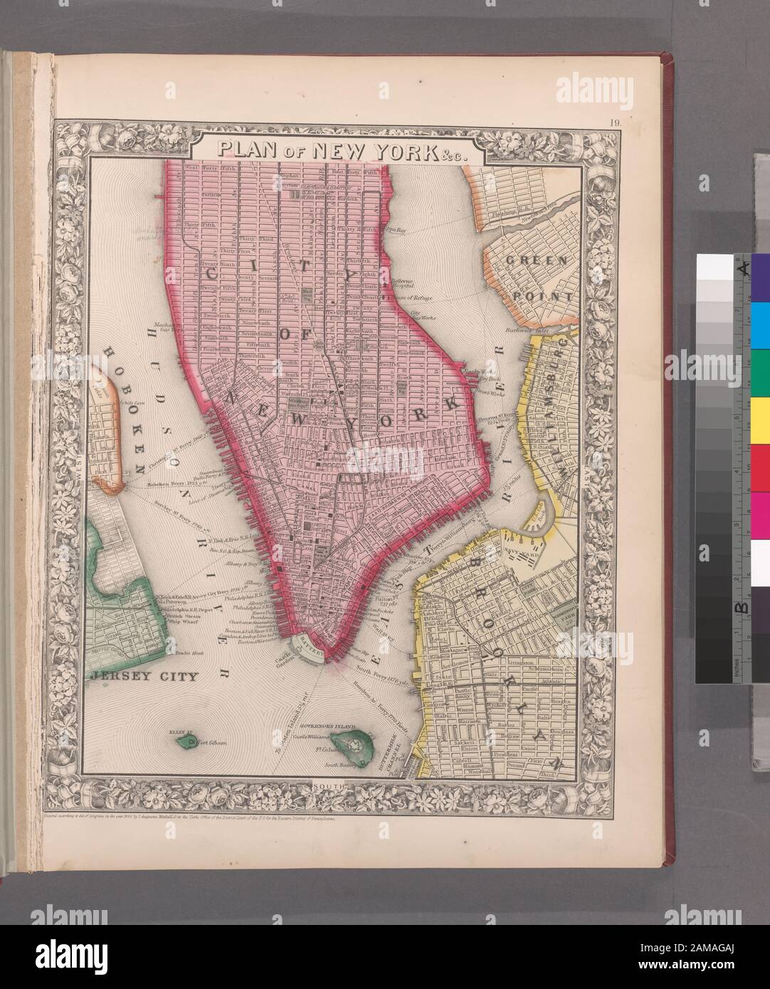 Plan of New York, &c Includes extra numbered maps.; Plan of New York ...