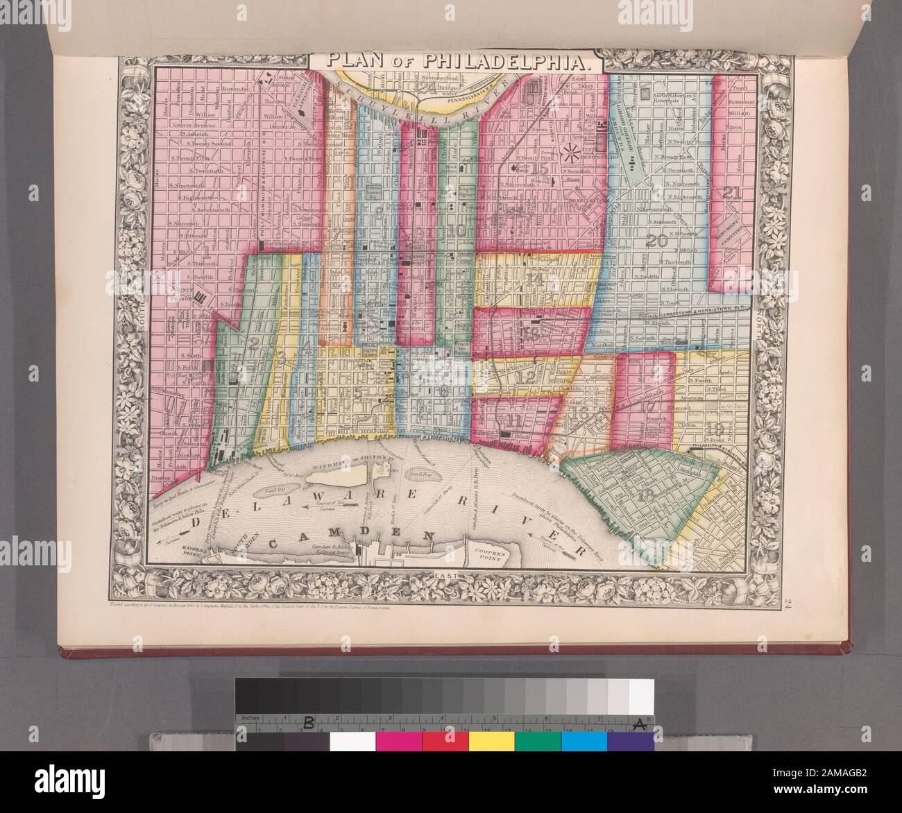 Plan of Philadelphia Includes extra numbered maps.; Plan of ...