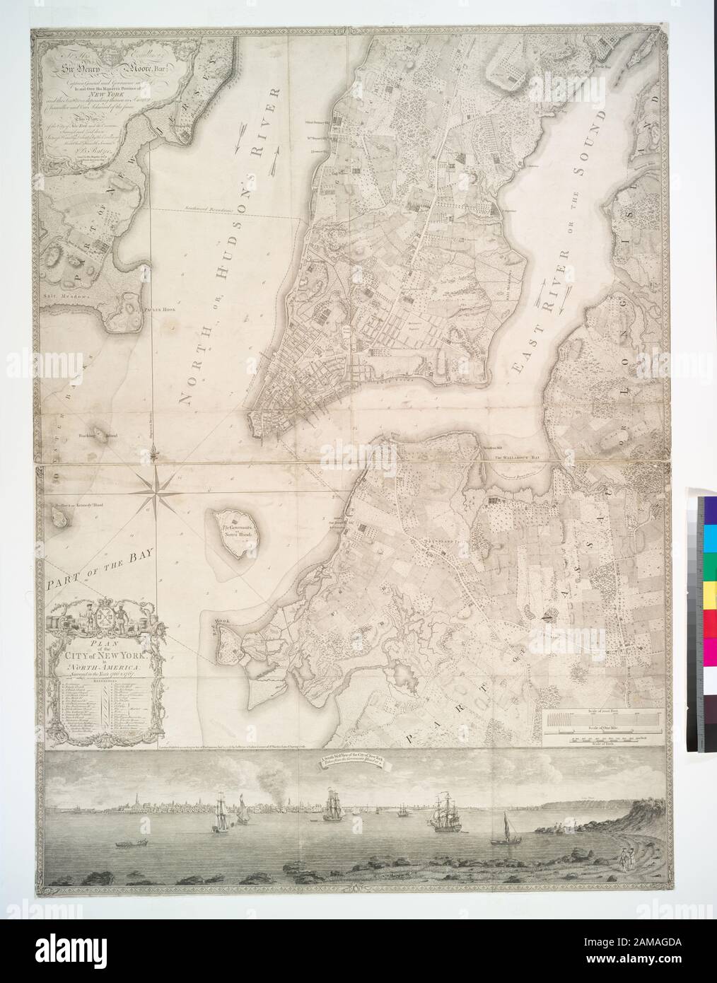 Plan of the city of New York, in North America- surveyed in the years ...