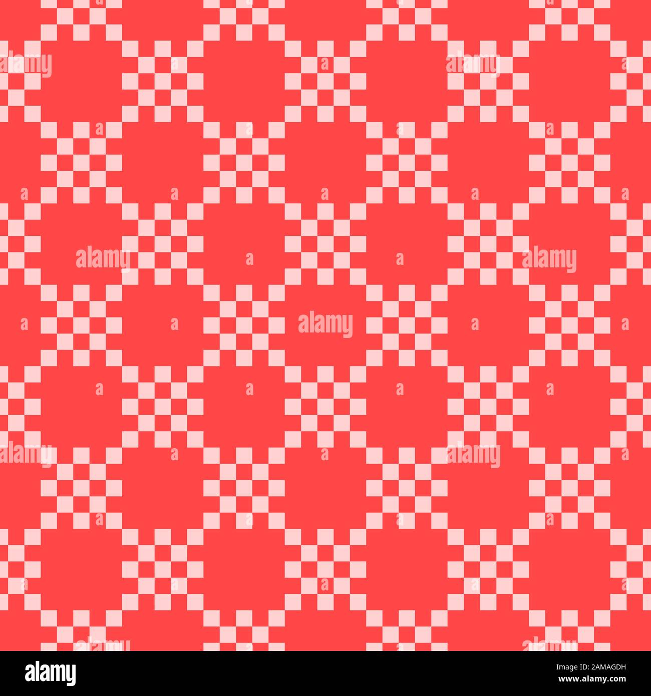 Red Checkered seamless pattern. Pied chess surface texture print design ...