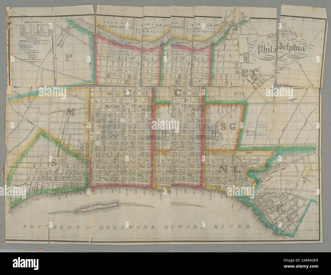 Plan of the city of Philadelphia From Philadelphia in 1824, or, a brief ...