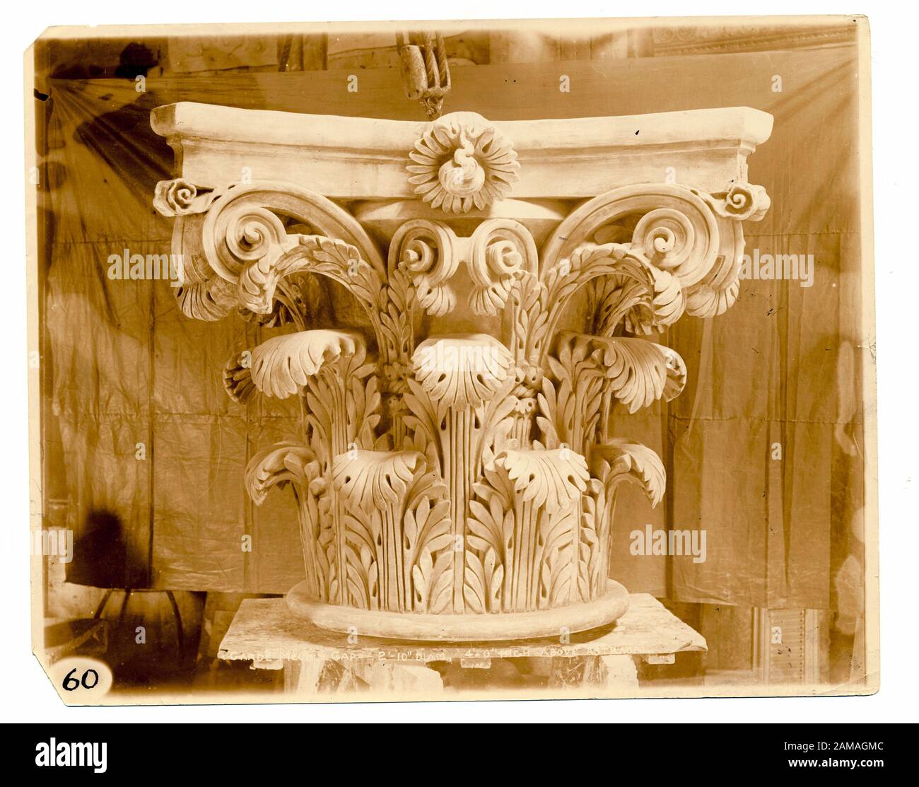 Plaster model of a Corinthian capital Plaster model of a Corinthian ...