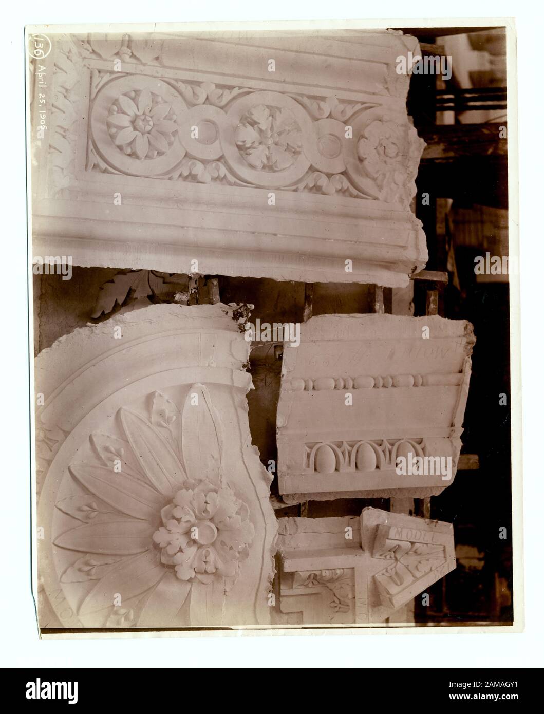 Plaster models of architectural decorations Plaster models of ...