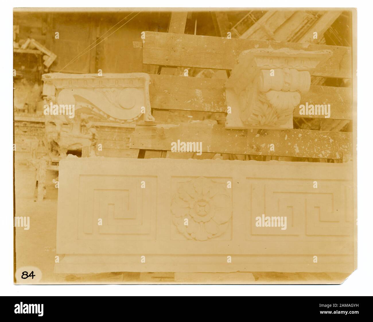 Plaster models of consoles and architectural decorations Plaster models ...