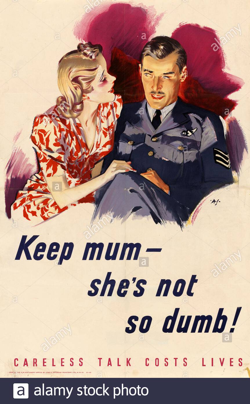 Careless talk costs lives poster hi-res stock photography and images ...