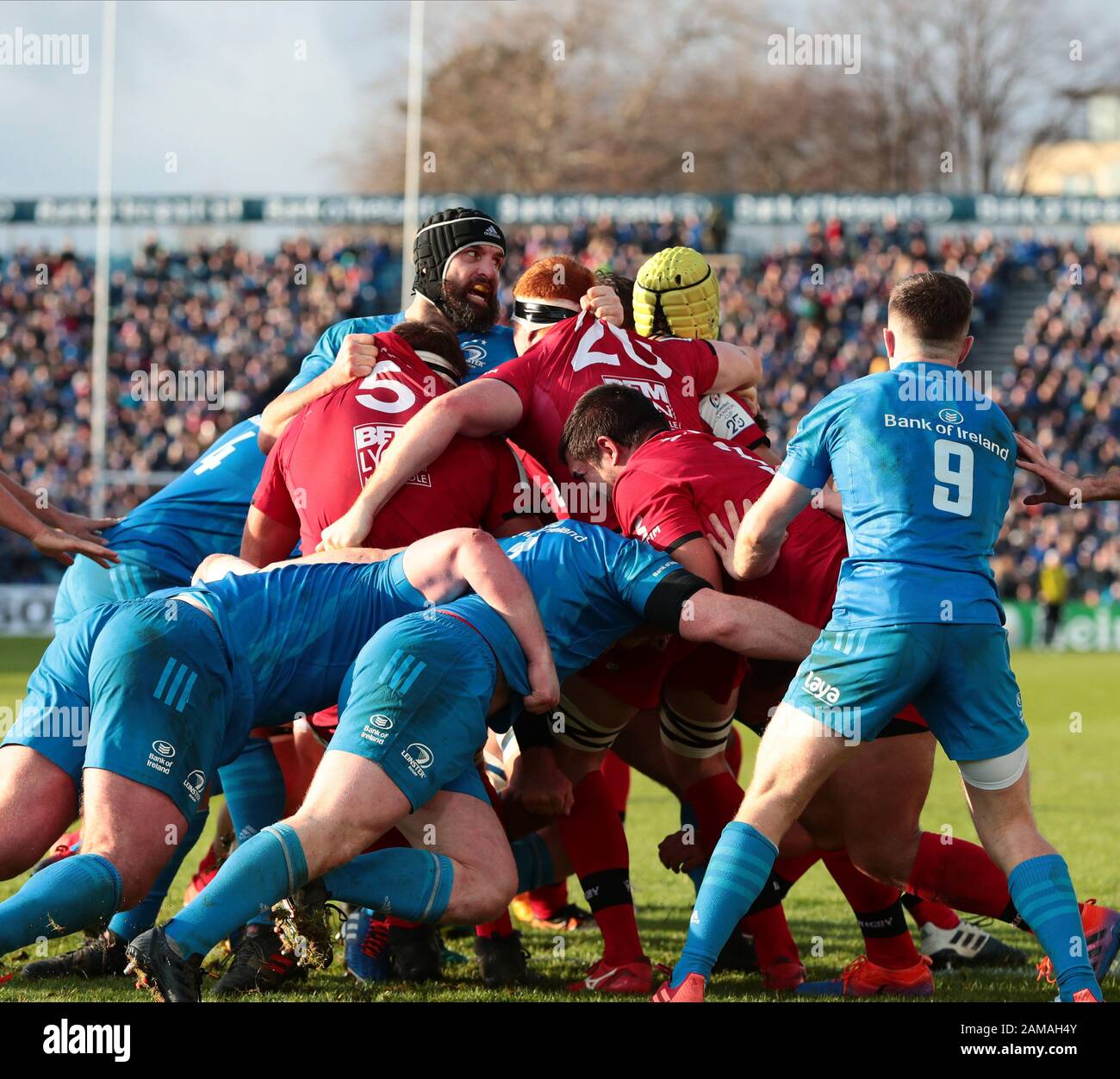 RDS Arena, Dublin, Leinster, Ireland. 12th Jan, 2020. Heineken ...