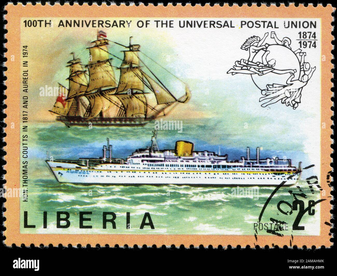 Postage stamp liberia hi-res stock photography and images - Alamy