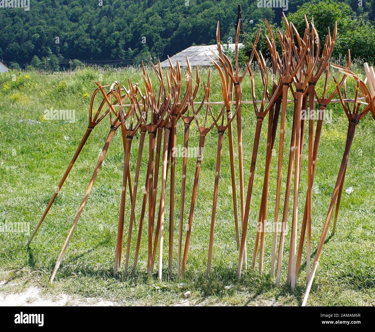 Tool farm hay pitchfork straw hi-res stock photography and images - Alamy
