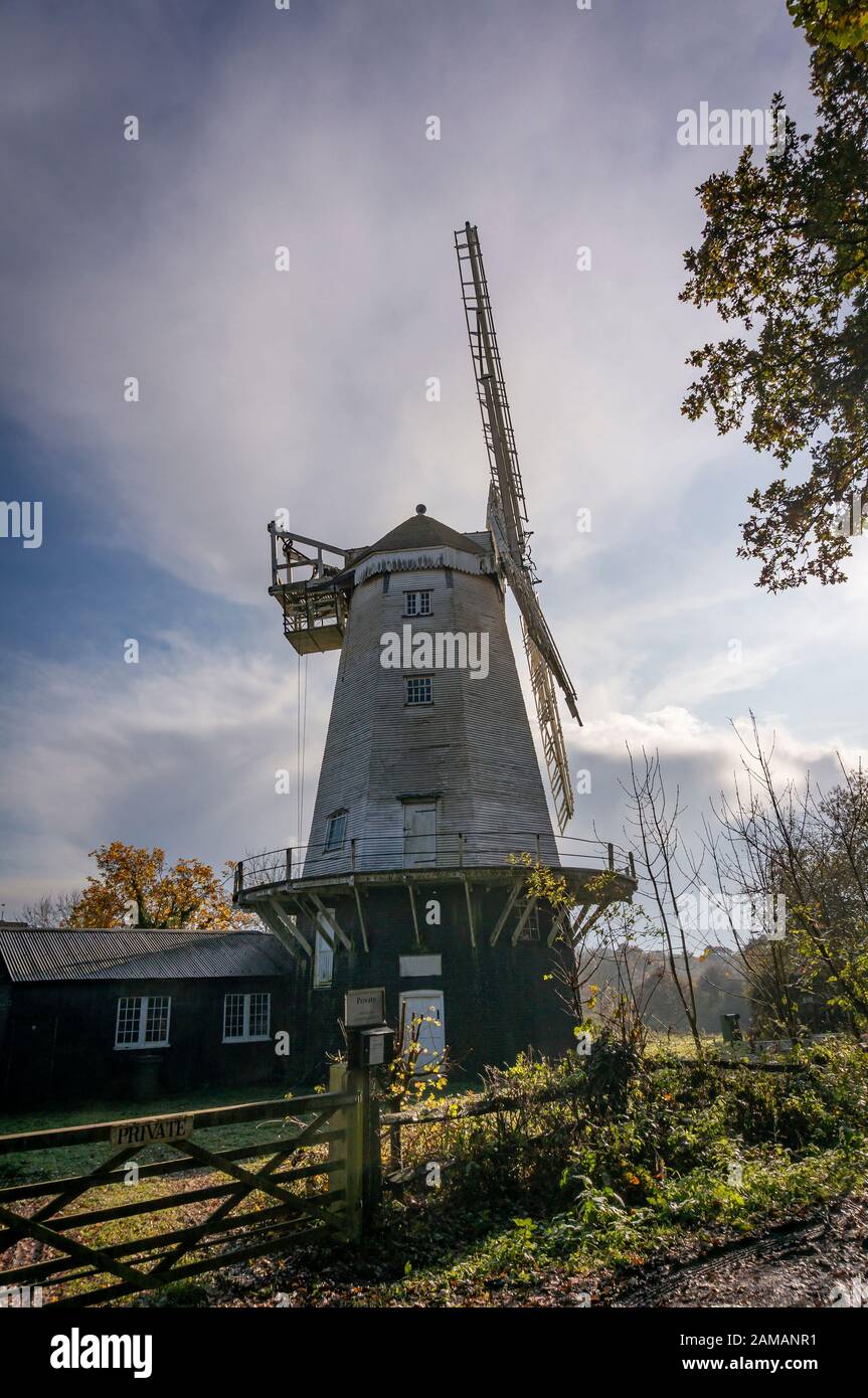 King's Mill windmill once owned by Hilaire Belloc, Shipley, West Sussex ...