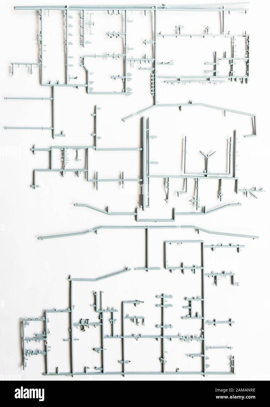 Plastic sprue from a model aeroplane kit Stock Photo - Alamy