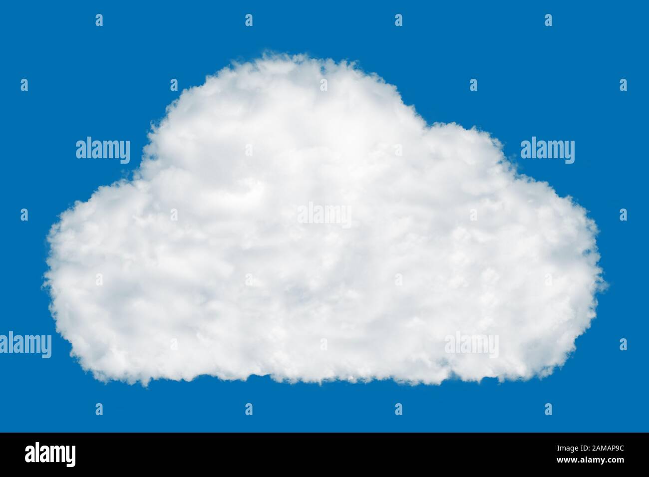 Cloud perfect form icon shape made of clouds on blue background over ...
