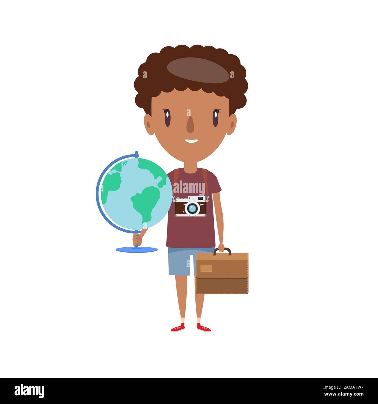 Smiling Student Cartoon