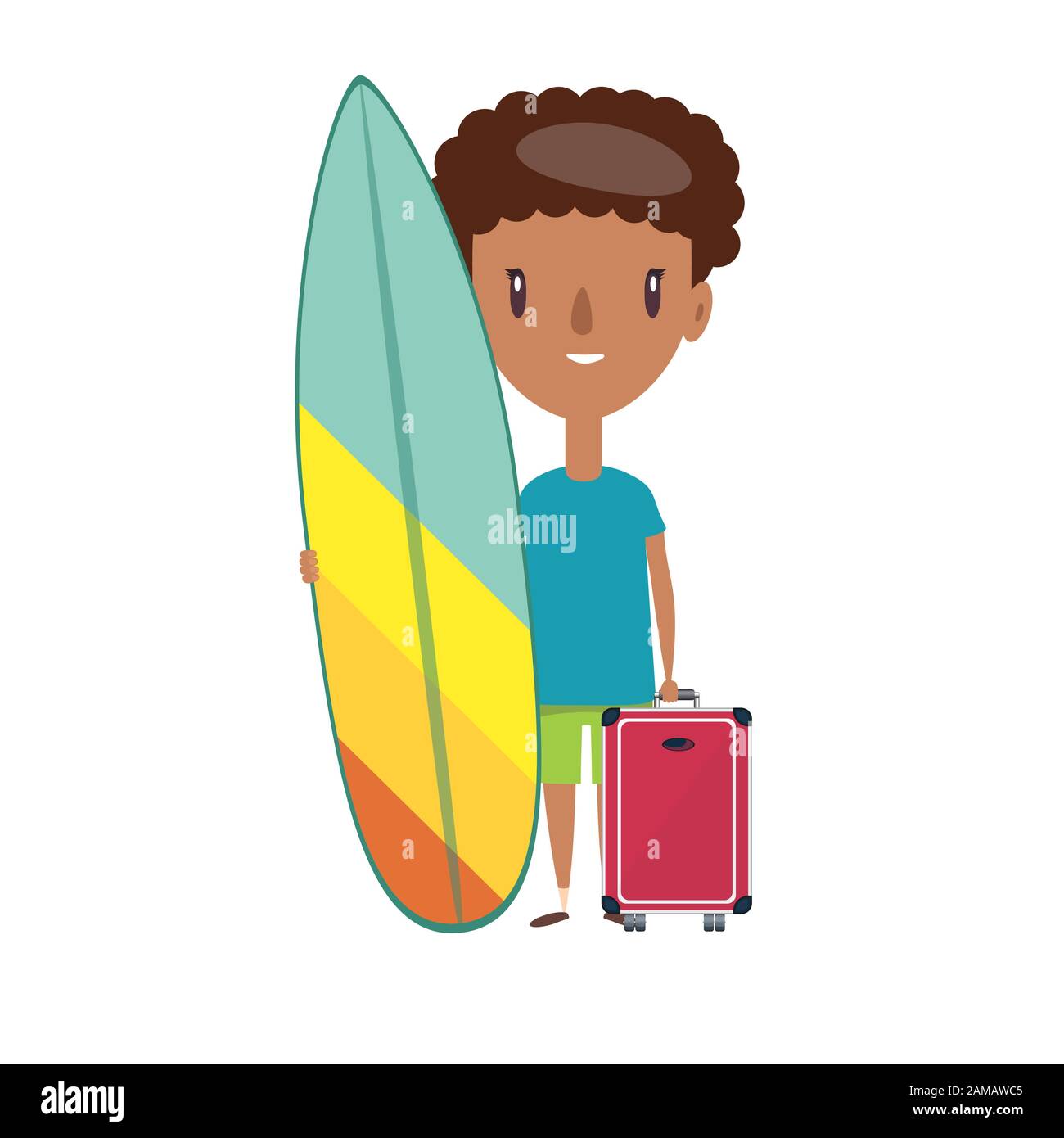 Smiling Tourist cartoon character Stock Vector Image & Art - Alamy