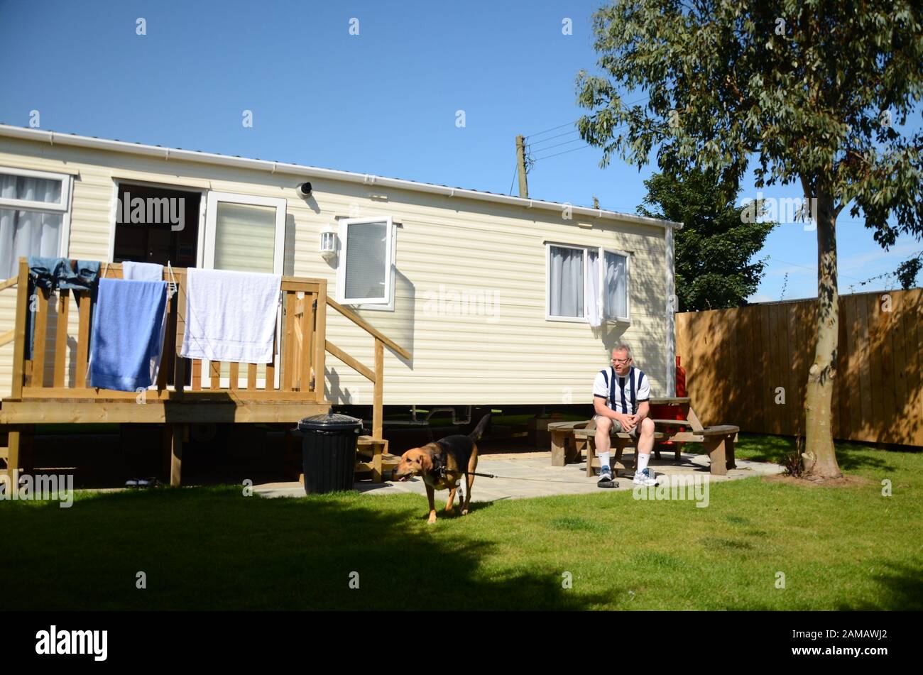 Static caravan plot hi-res stock photography and images - Alamy