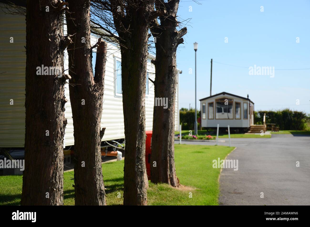 Static caravan plots hi-res stock photography and images - Alamy