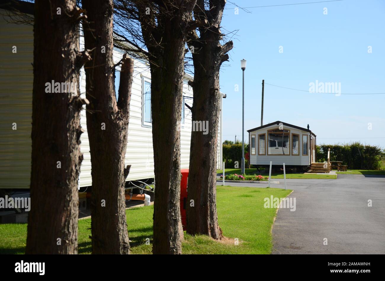 Static caravan plot hi-res stock photography and images - Alamy