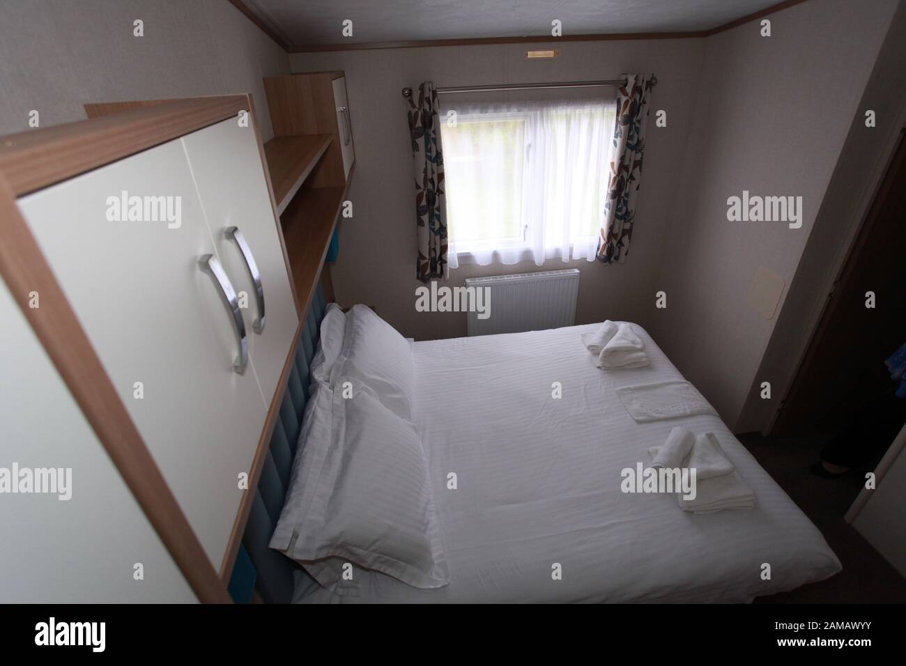 Luxury interior of a static caravan, Holiday Home Stock Photo - Alamy