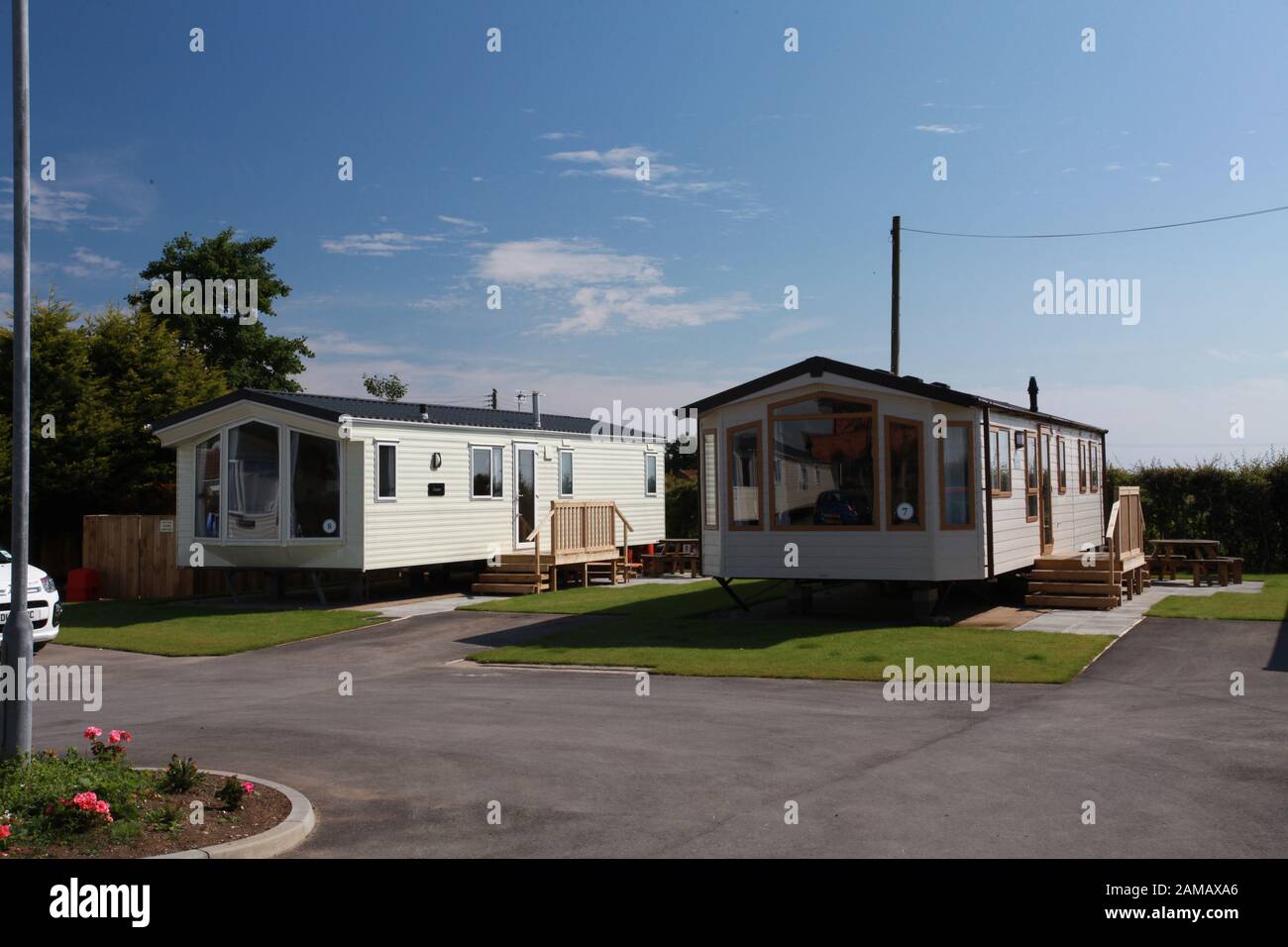 Static caravan plot hi-res stock photography and images - Alamy