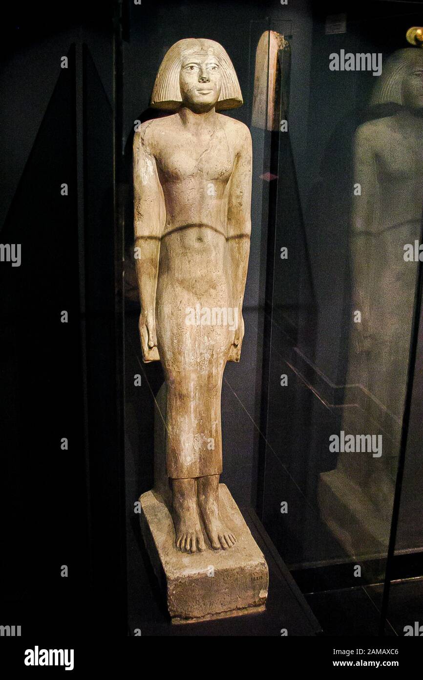 Egypt, Alexandria, National Museum, standing statue of Meresankh ...