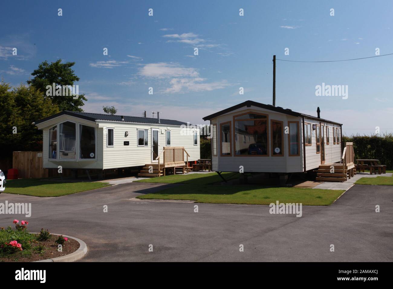 Static caravan plot hi-res stock photography and images - Alamy