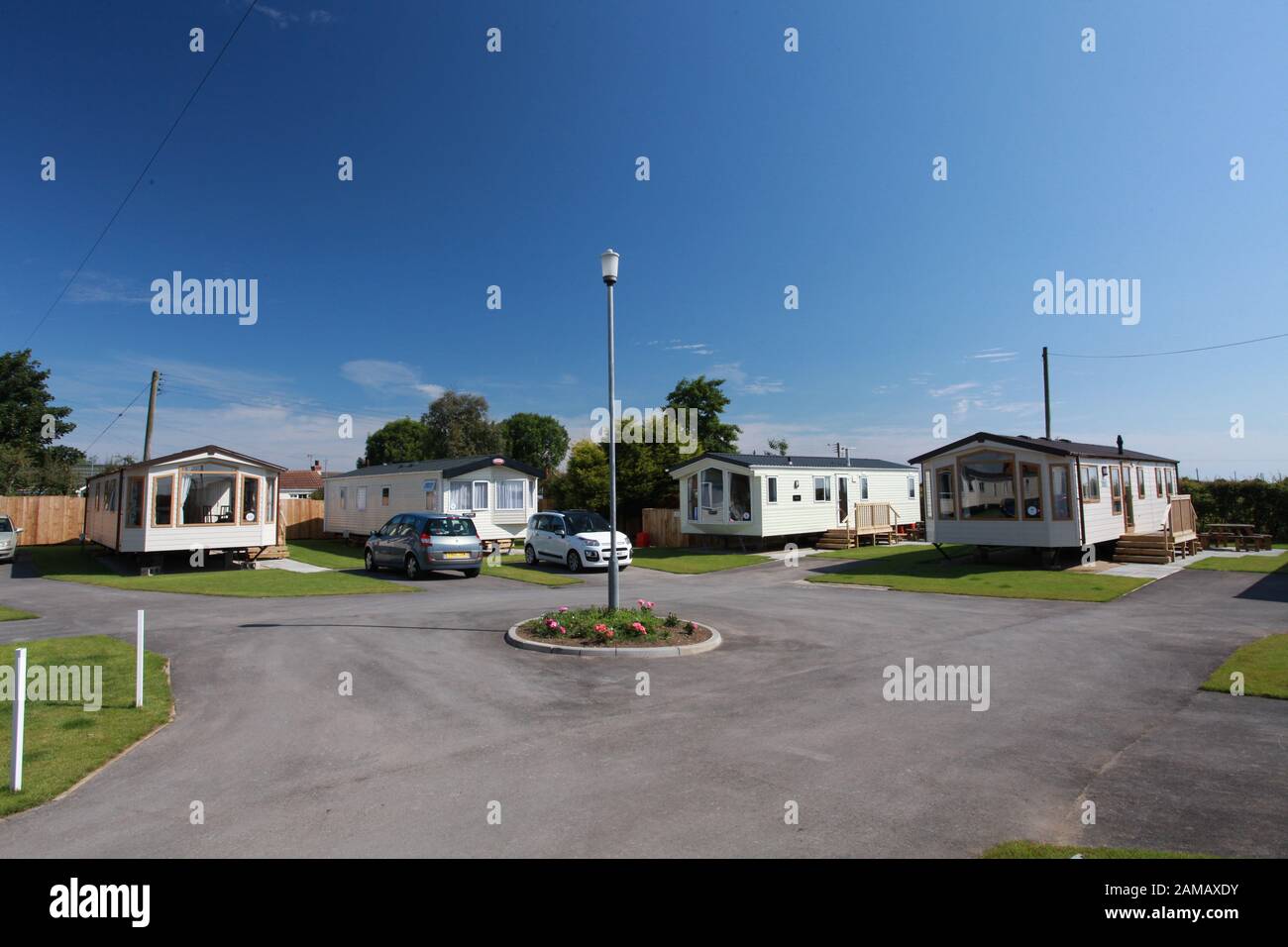Static caravan plot hi-res stock photography and images - Alamy